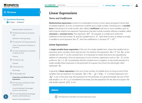 Tsi Prep Course 1300 Practice Questions Mometrix