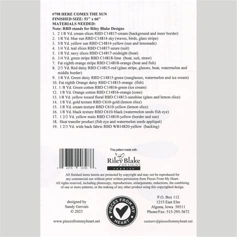 Here Comes The Sun Quilt Pattern