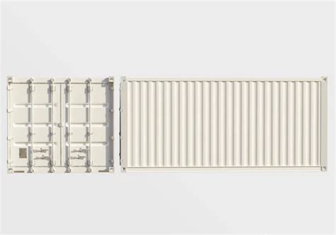 Shipping Container Packages Rendered Software White Writing Very Easy