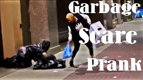 Garbage Scare Prank Hood Version Youtube