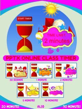 Online Class Timer Set Sec To Min By ImpyInk TpT