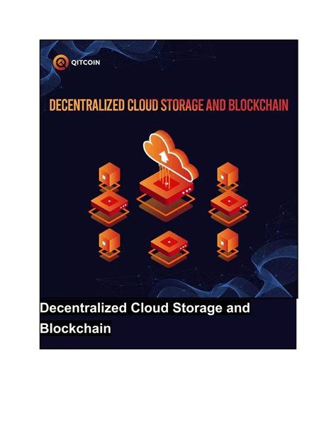 Decentralized Cloud Storage And Blockchian Pdf
