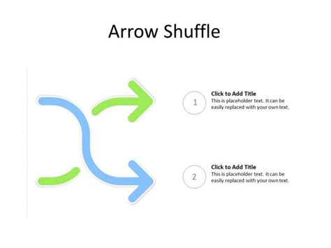 PPT Slide Arrow Diagram Arrows Multicolor