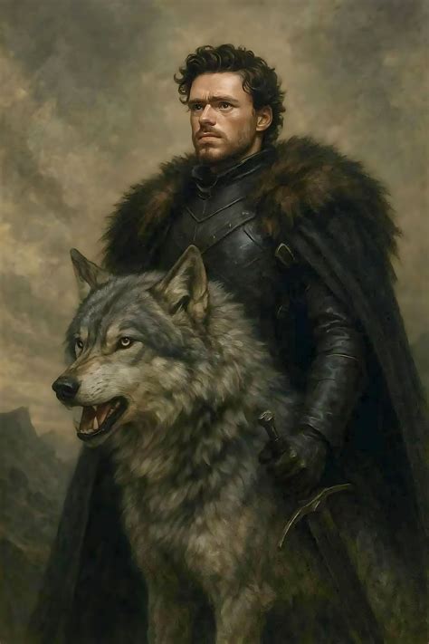 House Of The Wolf Wolve And Warrior Robb Stark Art Robb Stark Fanart