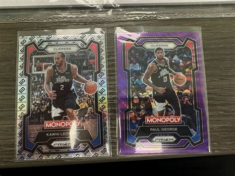 2023 24 Panini Monopoly Pass Go Space Prizm Kawhi Leonard Sp Purple