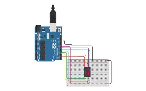 Circuit Design 7segment Tinkercad
