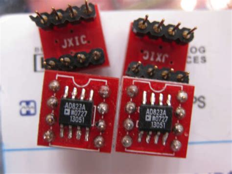 1x Ad823 Soic To Dip8 Dual 16 Mhz Rail To Rail Fet Input Amplifier Ad823 Ebay