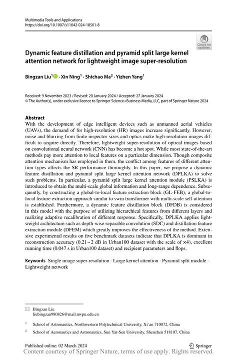 Dynamic Feature Distillation And Pyramid Split Large Kernel Attention Network For Lightweight