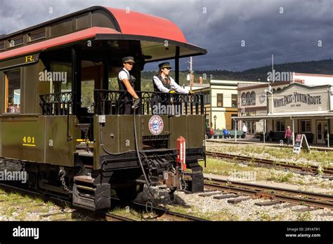 White Pass And Yukon Route Railway Train Skagway Alaska Usa Stock