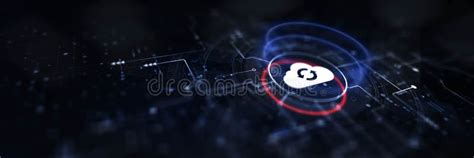 Cloud Concept Transforming Business Operations Through Cloud Computing Solutions Stock