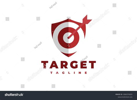 Shield Arrow Target Logo Stock Vector Royalty Free 2562270221