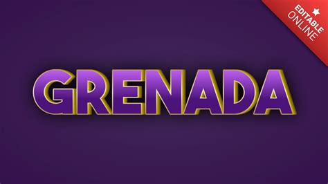 Grenada Text Effect Generator