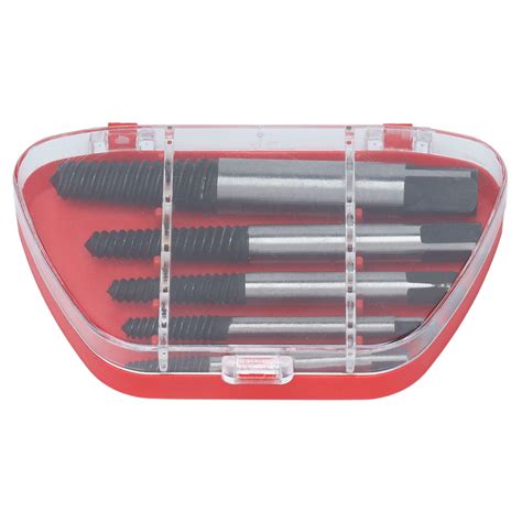 Bolt Extractor Set Carbon Steel Heat Treatment High Durability Accurate Thread Screw Extractor