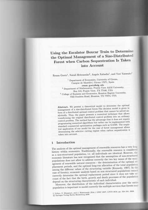 Pdf Using The Escalator Boxcar Train To Determine The Optimal