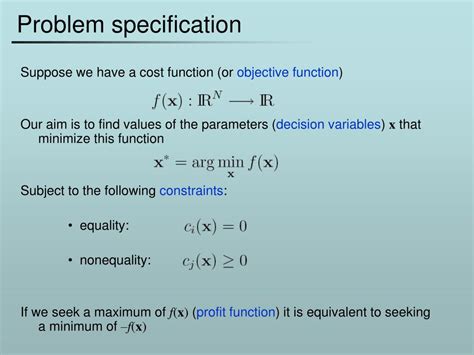 Ppt Optimization Methods Powerpoint Presentation Free Download Id