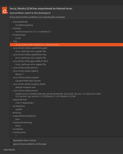 Ubuntu 2204 Lts Internal Error And Black Screen After Grub Selection