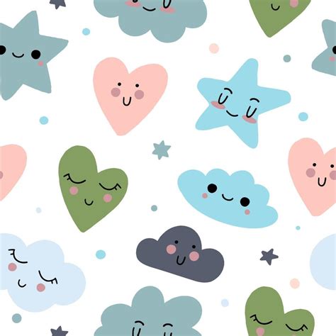 Cute Hearts And Stars