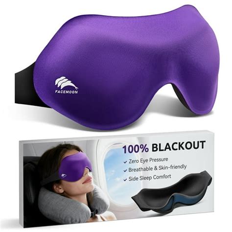 100 Blackout Eye Masks For Sleep 3d Contoured Zero Eye Pressure