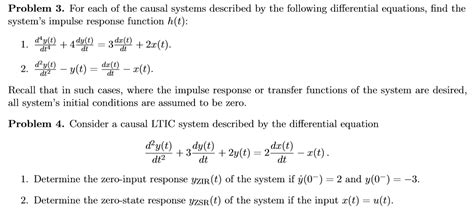 Solved Problem For Each Of The Causal Systems Described Chegg Com