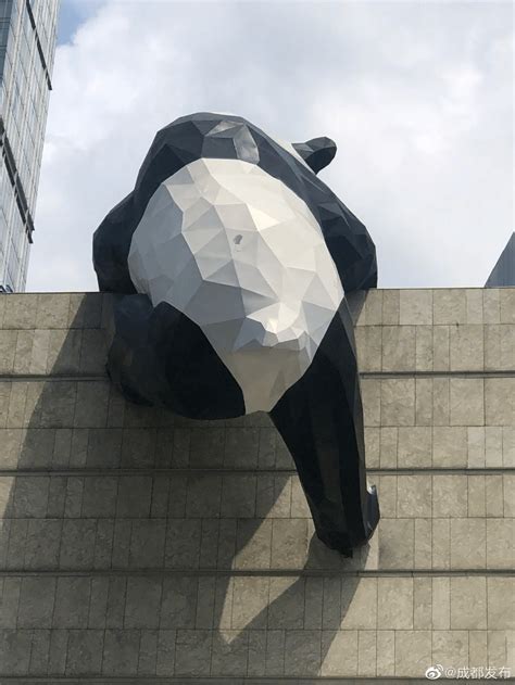 操碎了心！听说成都春熙路那只“爬墙熊猫”掉漆了？网友们出动了每日经济新闻