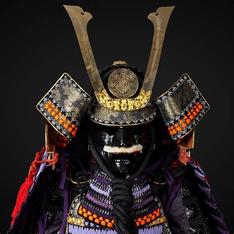 Handmade Oda Clan Kachi Black And Purple Life Size Yoroi Samurai Armor