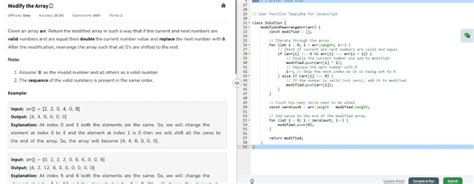 Rishab Kumar On Linkedin Day 47 Modify The Array Todays Challenge Was About Modifying An Array
