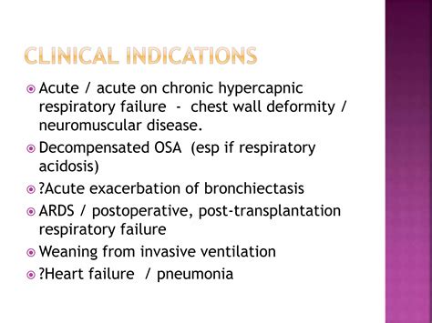Non Invasive Ventilation Bipap Pptx
