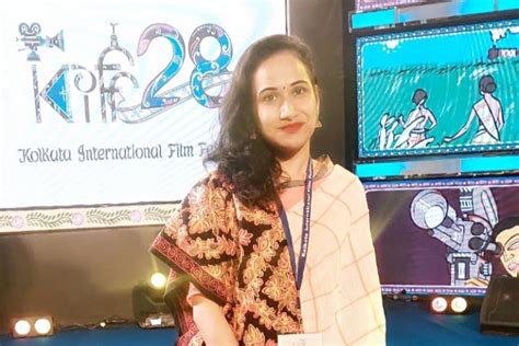 author alisha begum was spotted at the closing ceremony of kolkata international film festival