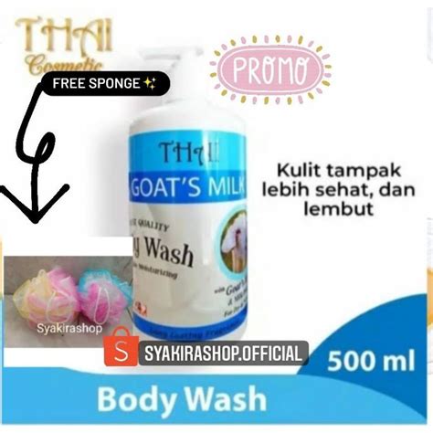 Jual Thai Body Wash Goats Milk 500ml Shopee Indonesia