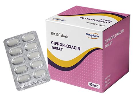 Ciprofloxacin Tablet 500mg Antibiotic Western Medicine With Gmp Certificated Western Medicine