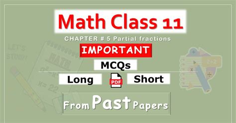 Class 11 Math Chapter 5 Important Questions