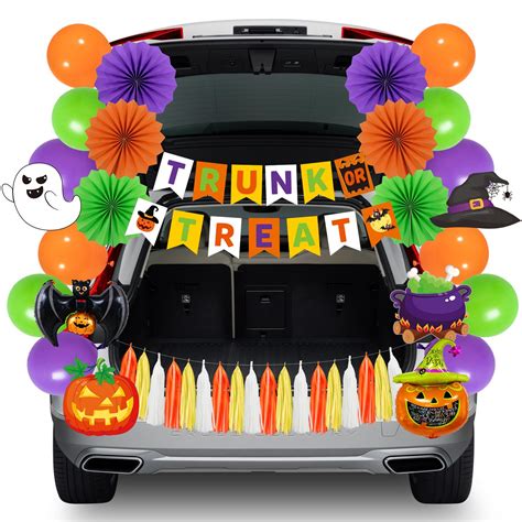 Ouddy Life Halloween Trunk Or Treat Car Decorations Kit For Suv 40 Pcs