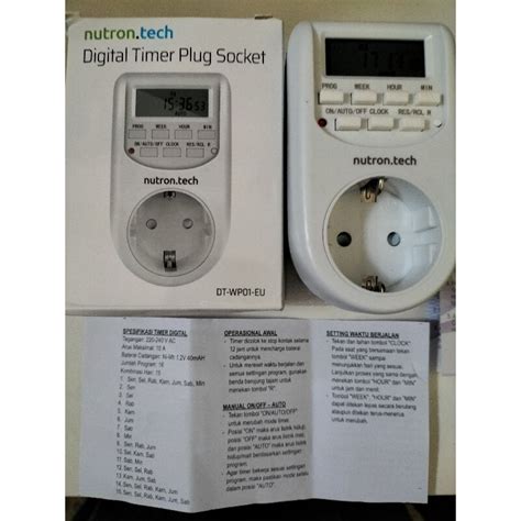Jual Programmable Digital Timer Switch Stop Kontak 16 Program Onoff