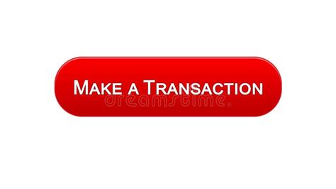 Make A Transaction Web Interface Button Red Color Online Bank