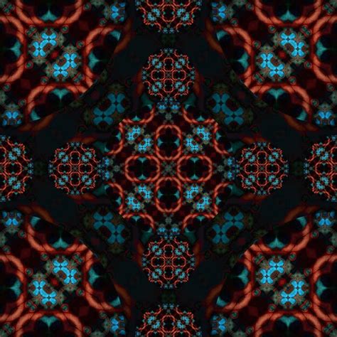 Premium Photo Seamless Abstract Symmetrical Pattern Kaleidoscope Texture