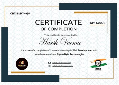 Webdev Internshipcomplete Cipherbyte Cbtcip Harsh Verma