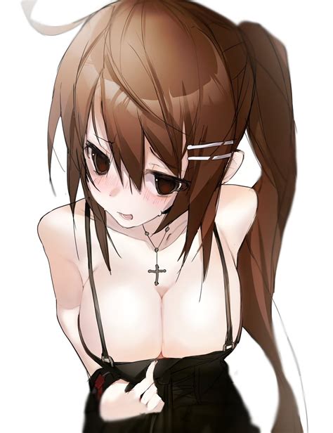 Rule 34 Black Dress Breasts Brown Eyes Brown Hair Cleavage Dizzy
