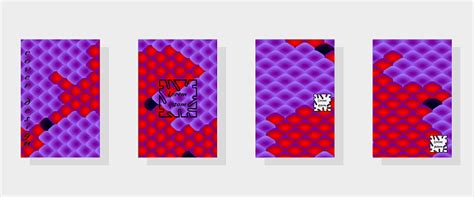 커버에 대 한 세련 된 현대적인 디자인 서식 파일의 집합입니다 국립 동양 패턴 잉어 잉어의 다 색된 물고기 비늘 벡터