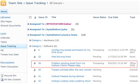 Team Issue Tracker For Outlook SharePoint Download Softpedia