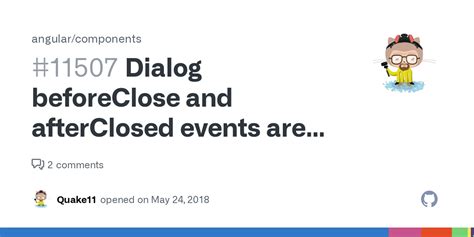 Dialog Beforeclose And Afterclosed Events Are Not Firing On Closing Dialog Using Scroll · Issue
