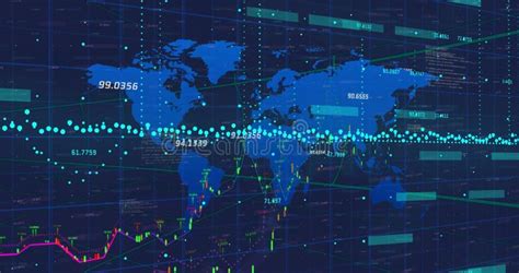 Receiving Data Map Sliding Candlestick Bars Tracing Trend Line Updating Labels Showing Growth