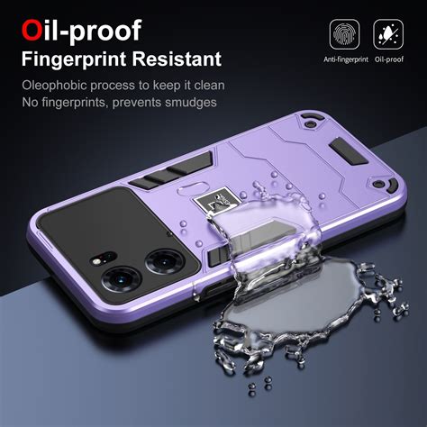 For Oppo K10 2 In 1 Shockproof Phone Case Purple
