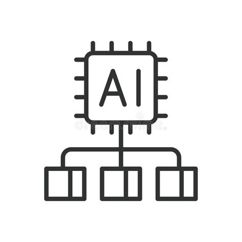 ai segmentation icon in line design ai segmentation analysis