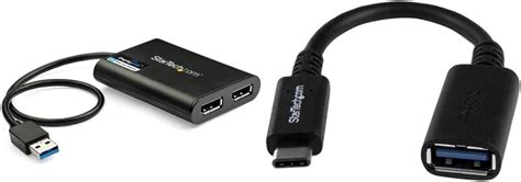Amazon Com StarTech Com USB 3 0 To Dual DisplayPort Adapter 4K 60Hz USB32DP24K60 Com USB C