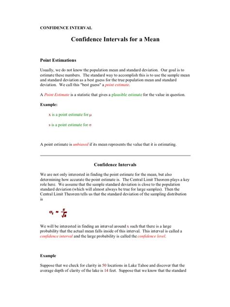 confidence interval sample size pdf confidence interval sample