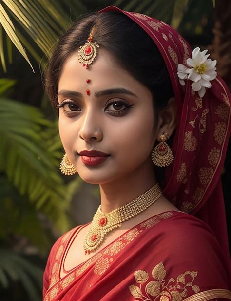 Premium Photo Indian Bengali Beautiful Girl Generate By Ai