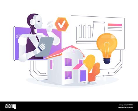 Ai Optimized Smart Grids Abstract Concept Vector Illustration Stock Vector Image And Art Alamy