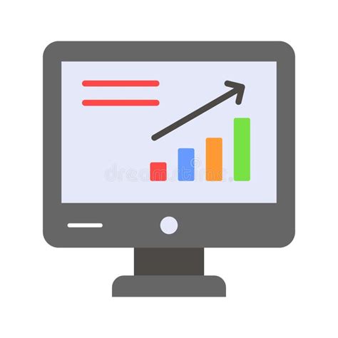 Data Chart On Lcd Display Showing Vector Of Market Analysis In Modern