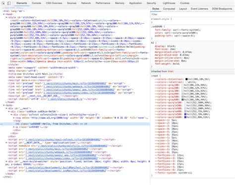 Create Next App With Stitches Css Properties Not Found Syntax