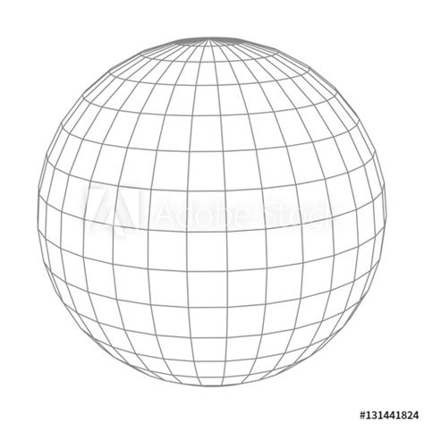 Globe Wireframe Vector At Collection Of Globe